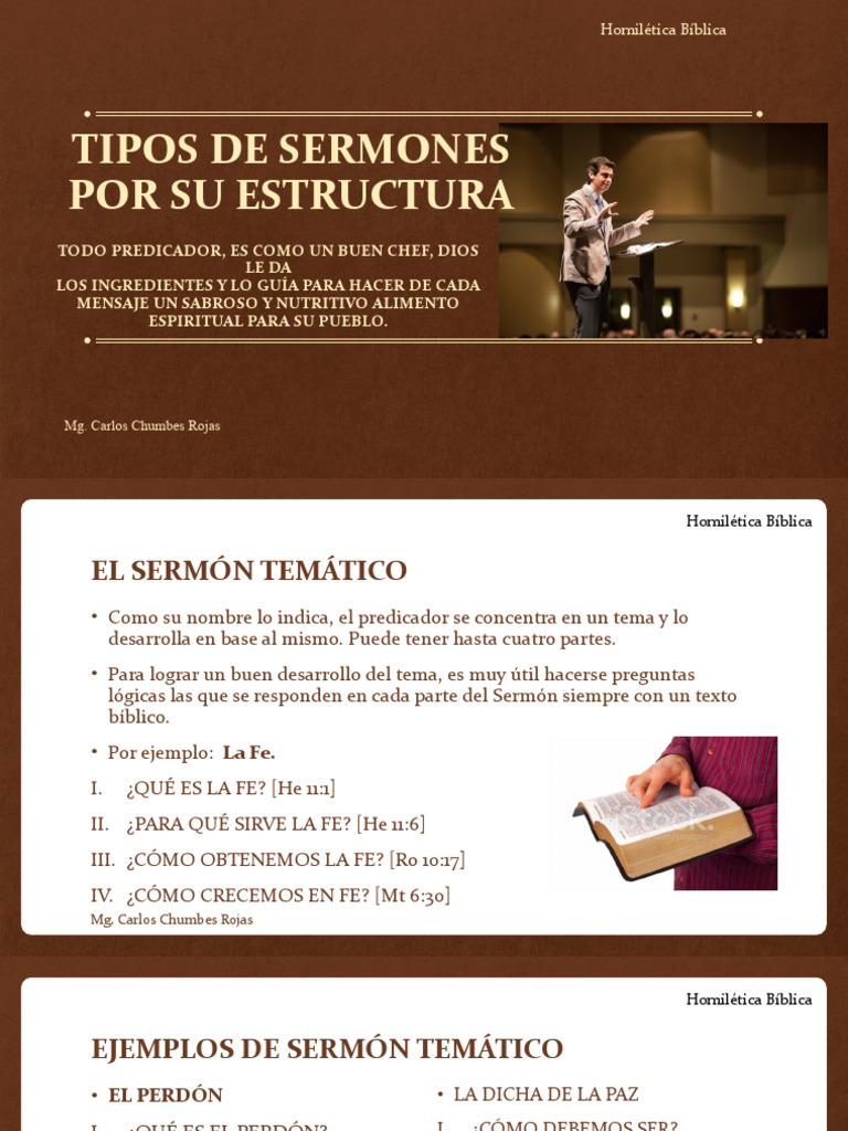 Tipos de Sermones y Estructuras | PDF | Vida eterna (cristianismo ...