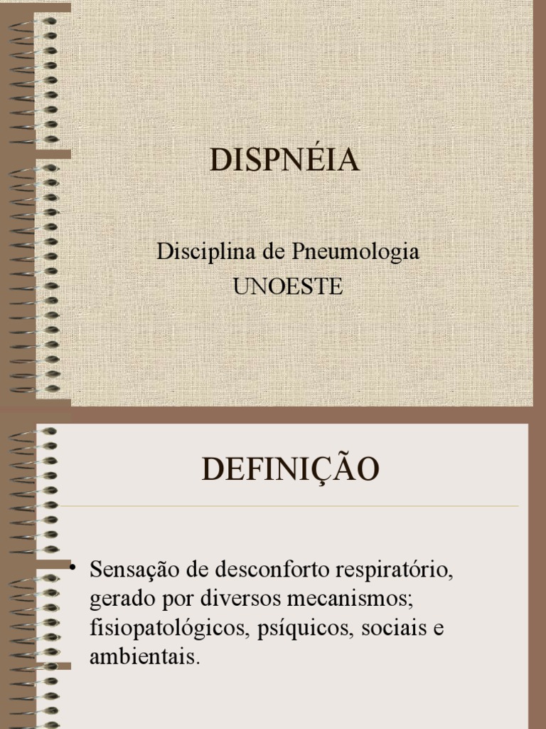 Dispnéia: Sintomas, Causas e Abordagem | PDF | Doença de obstrução ...