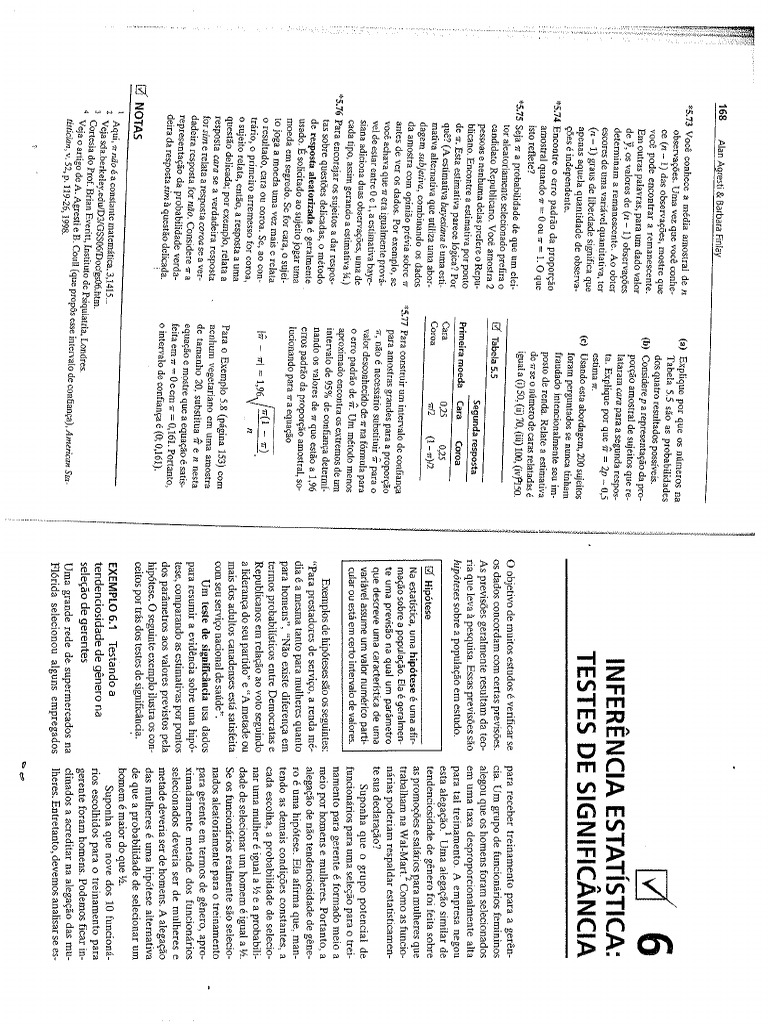 AgrestiFinlay Cap6 | PDF