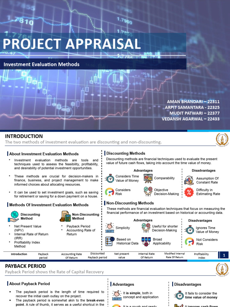 Project Appraisal Presentation | Download Free PDF | Net Present Value | Internal Rate Of Return