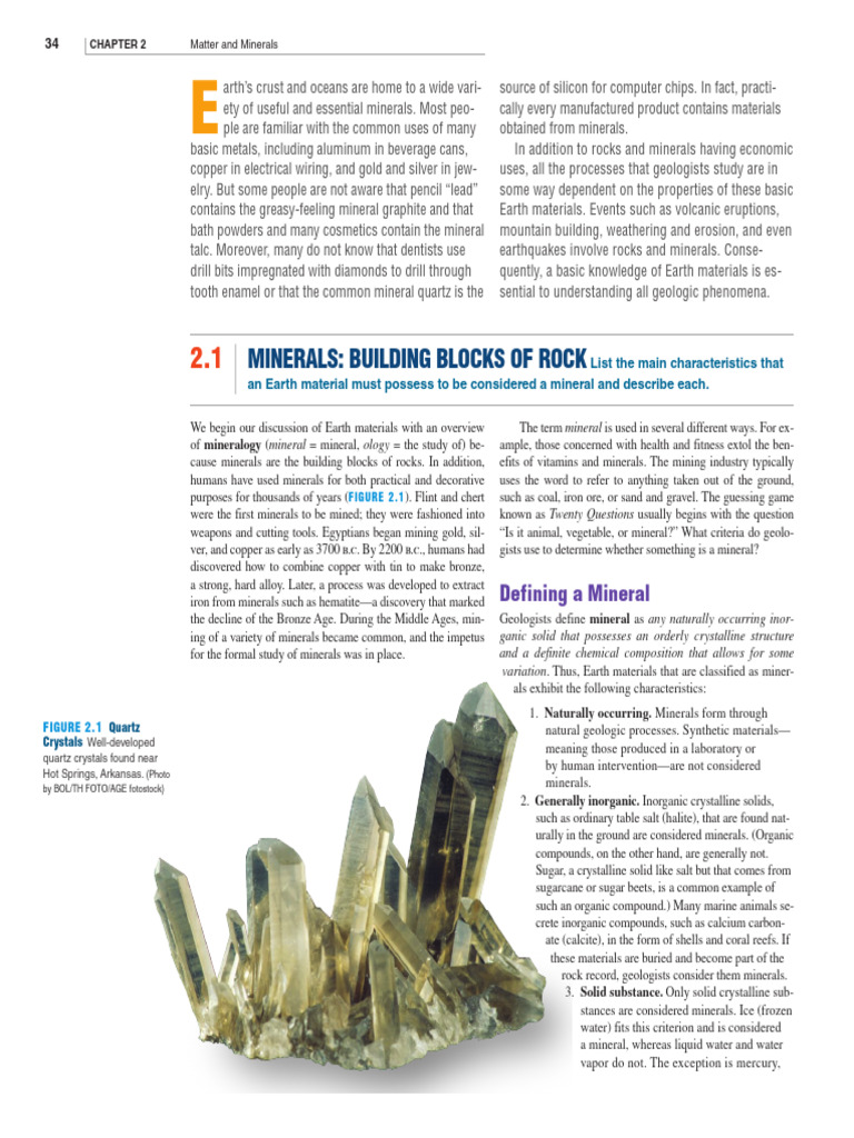 Rock Forming Minerals | Download Free PDF | Atomic Nucleus | Atoms