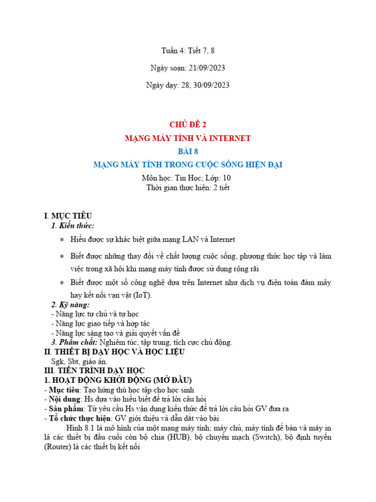 Tuần 4 - KHBD | PDF