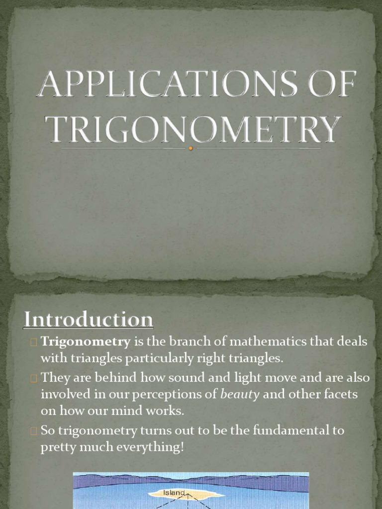 Dokumen - Tips - Trigonometry Applications of Trigonometry Cbse Class X ...