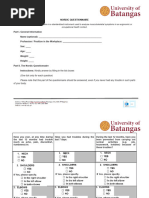 Standardized Nordic Musculoskeletal Questionnaires (SNMQ) ENG | PDF ...