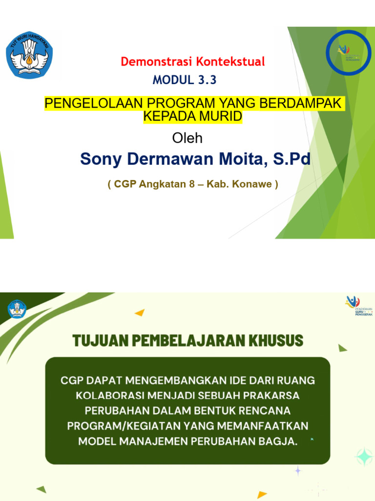 Demonstrasi Kontekstual 3.3 | PDF | Karier & Perkembangan