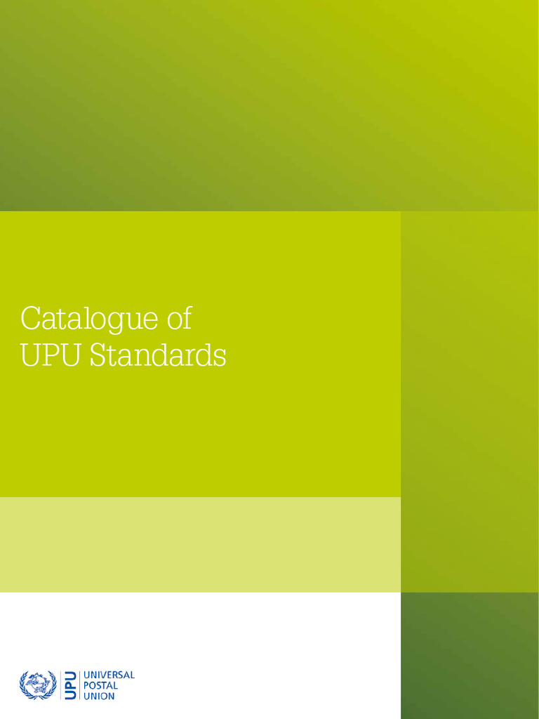 Catalogue of UPU Standards | PDF | Radio Frequency Identification | Barcode