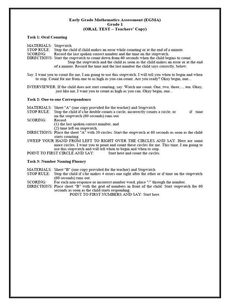 Contextualized Egma Grades 1 3 | PDF | Science | Mathematics