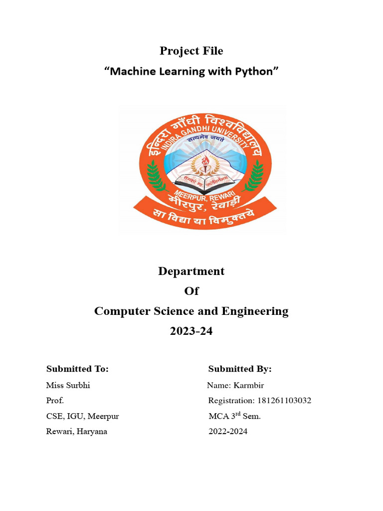 Karmbir 19 ML (2) (1) - Merged | PDF | Computing | Computer Science