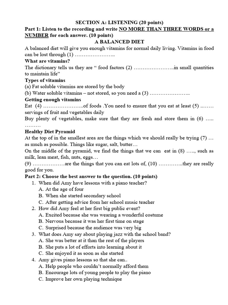 Balanced Diet and Vitamin Essentials | PDF | Healthy Diet | Vitamin