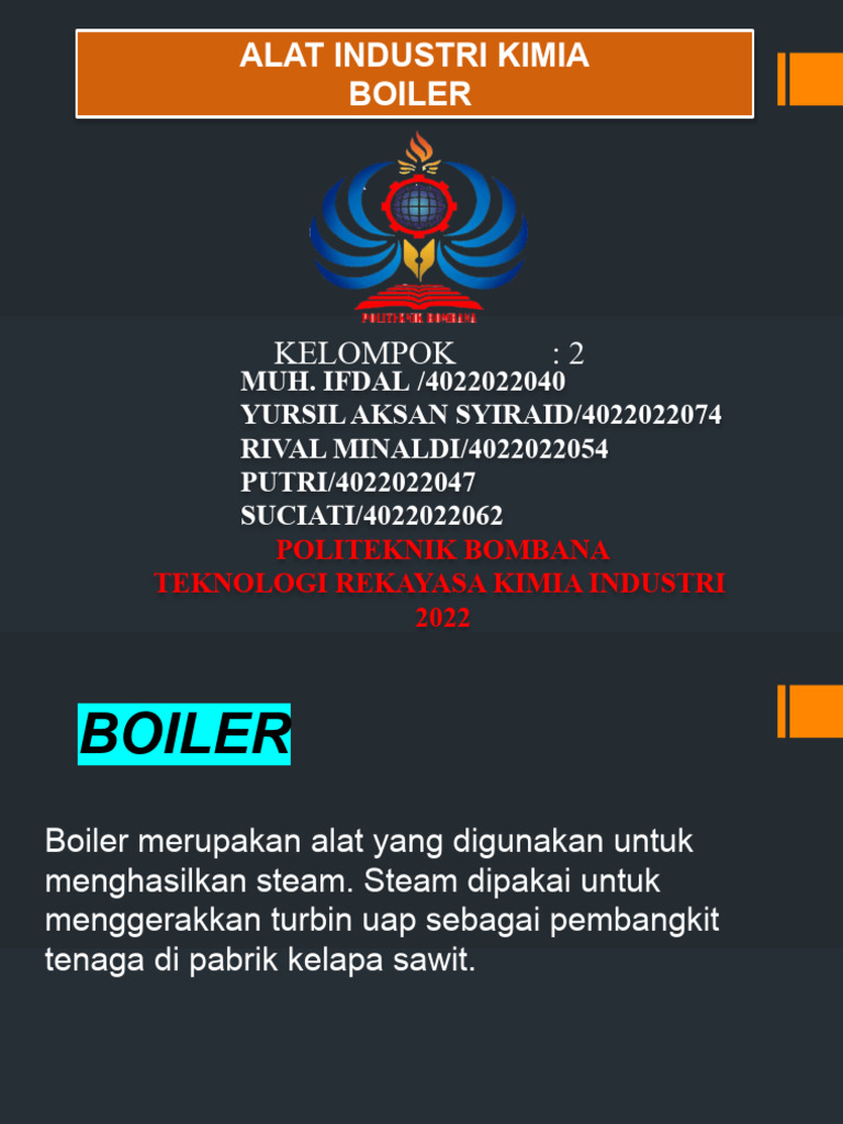 Jenis dan Fungsi Boiler dalam Industri | PDF