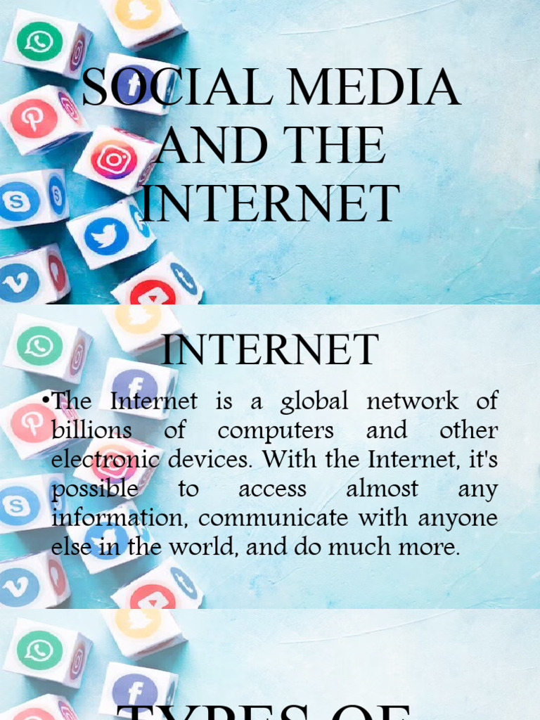 Social Media and The Internet | PDF | Internet | Mass Media