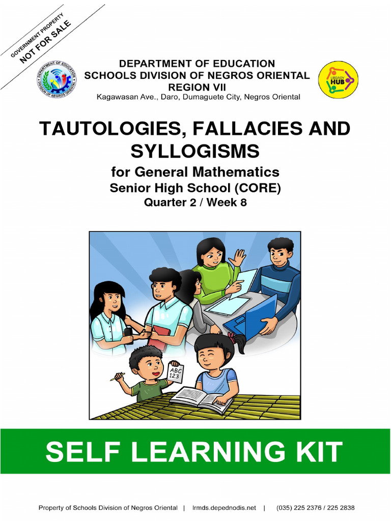 Math 11 Gen Math Q2-Week 8 | PDF | Argument | Logic