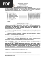 Resolution No. 01-BDC Resolution For Realignment | PDF | Philippines ...