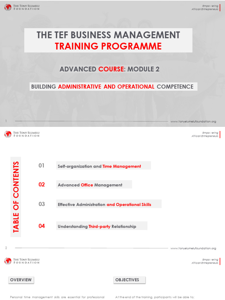 Module 2 - Building Admin and Op Competence | PDF | Risk | Empowerment