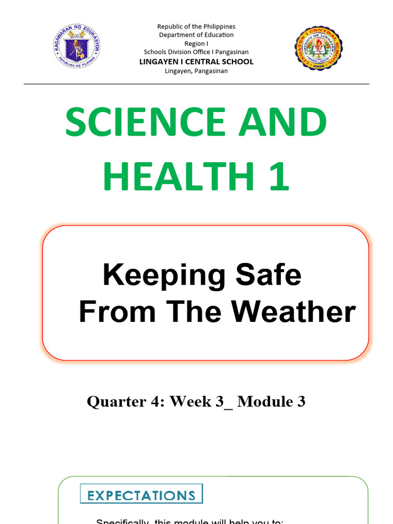Q4 Science-And-Health1 Wk3 Module3 | PDF | Wellness | Science & Mathematics