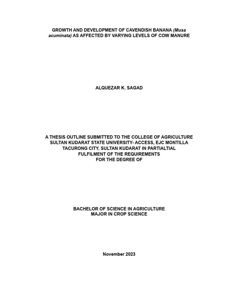 Front Page Thesis | PDF