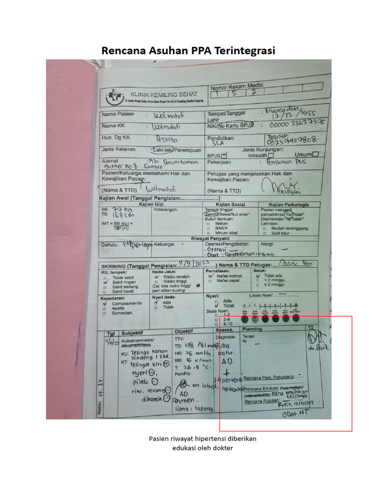 Bukti Rencana Asuhan Oleh PPA | PDF