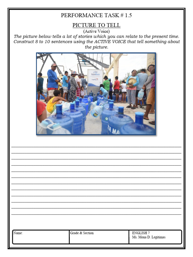 Performance Task 1.5 | PDF