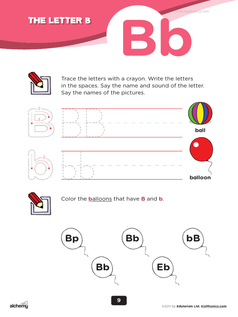 Worksheet - The Letter BB | PDF