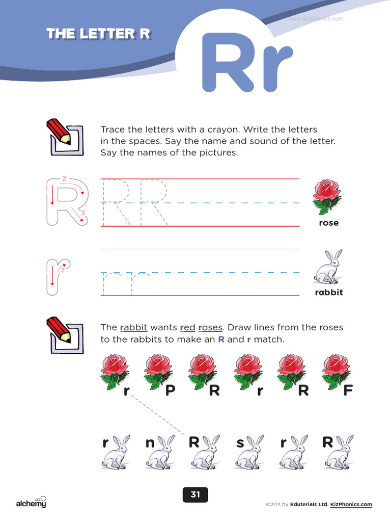 Worksheet The Letter Rr Pdf