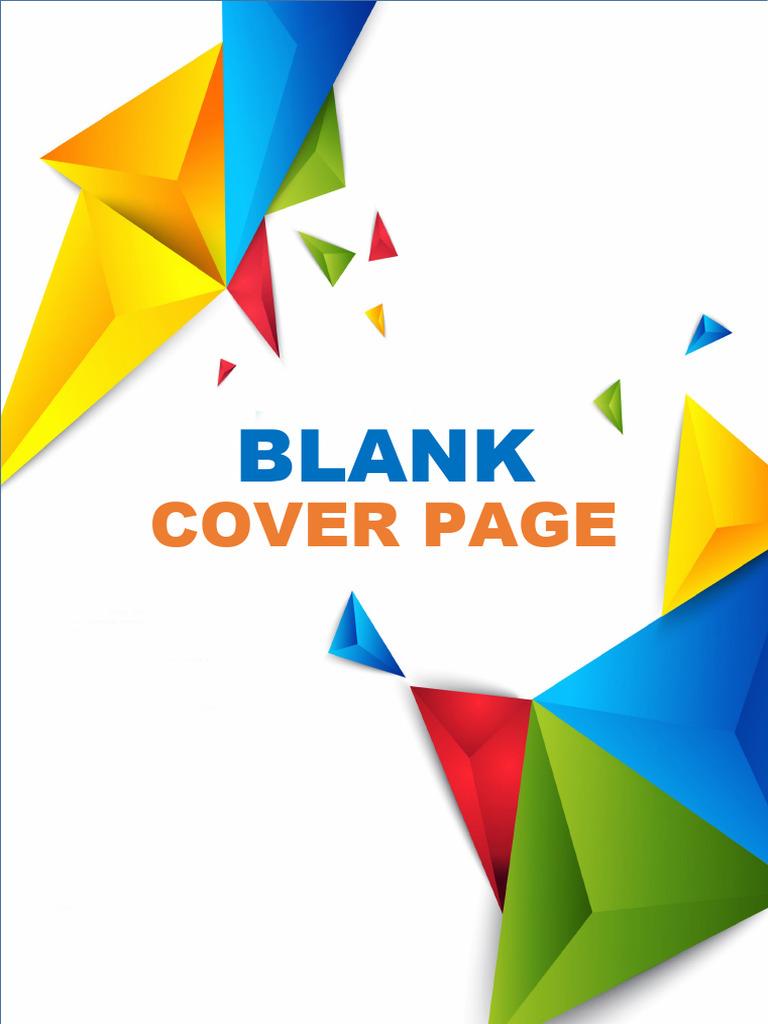 Blank Cover Page 3 | PDF