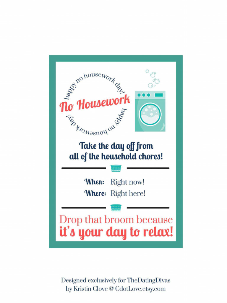 No Housework Day | PDF