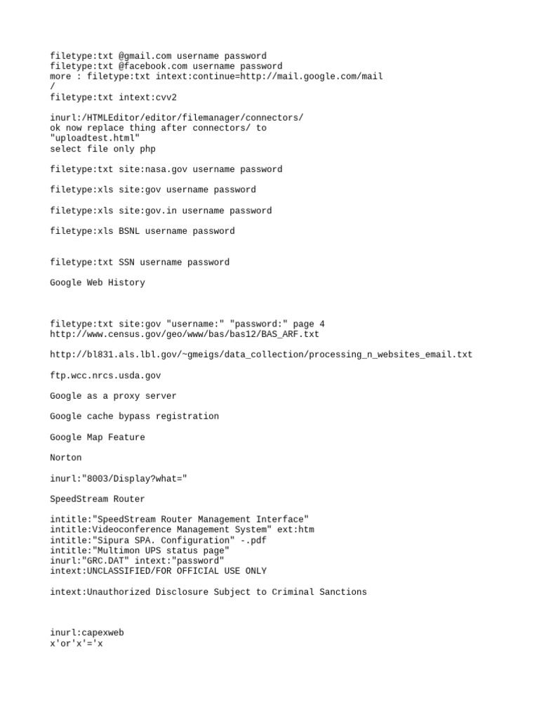 Google Hacking | PDF