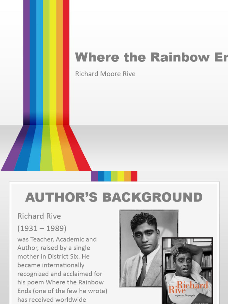Where The Rainbow Ends | PDF | Poetry | Sociology