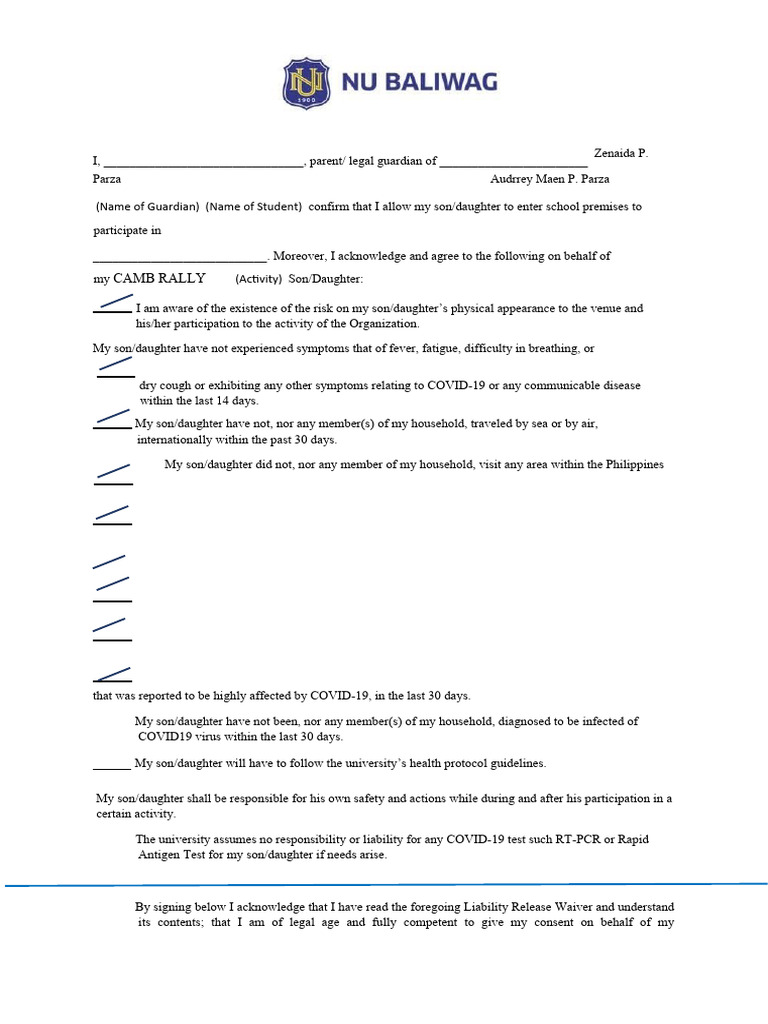Outlaws Waiver-Form | PDF | Clinical Medicine | Medical Specialties