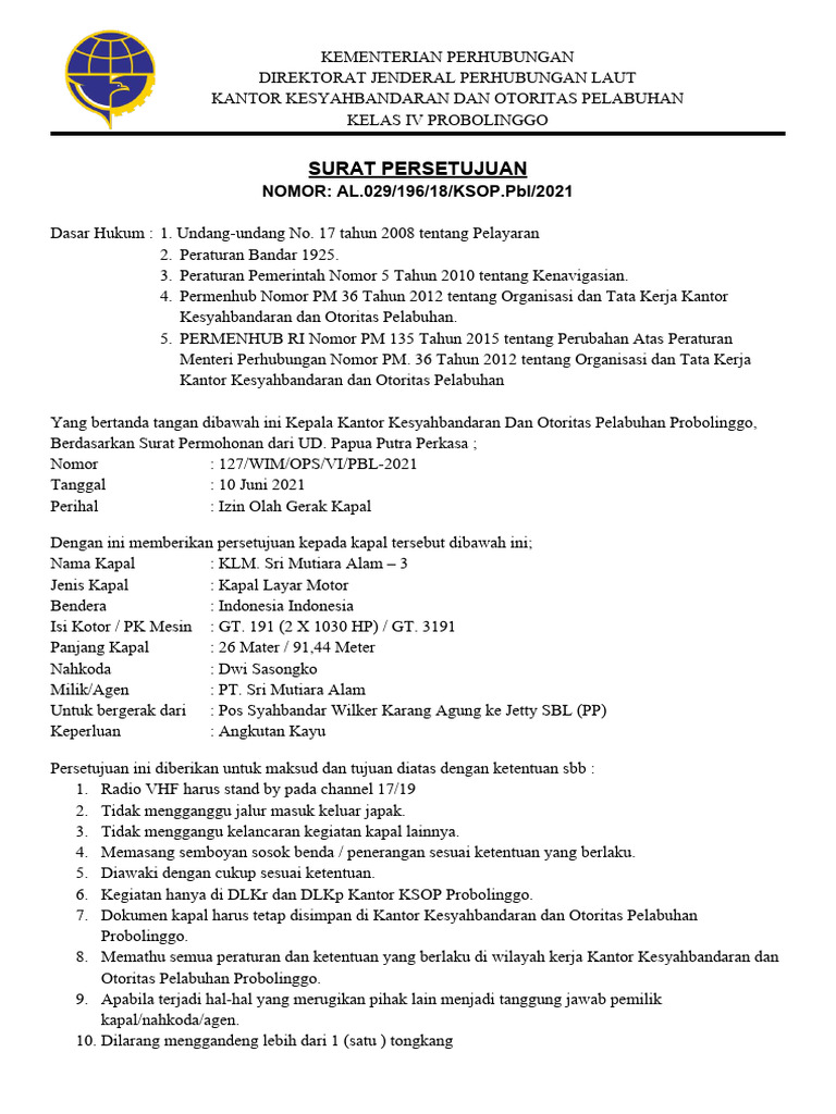 Contoh Nota Persetujuan | PDF | Bisnis | Sains & Matematika