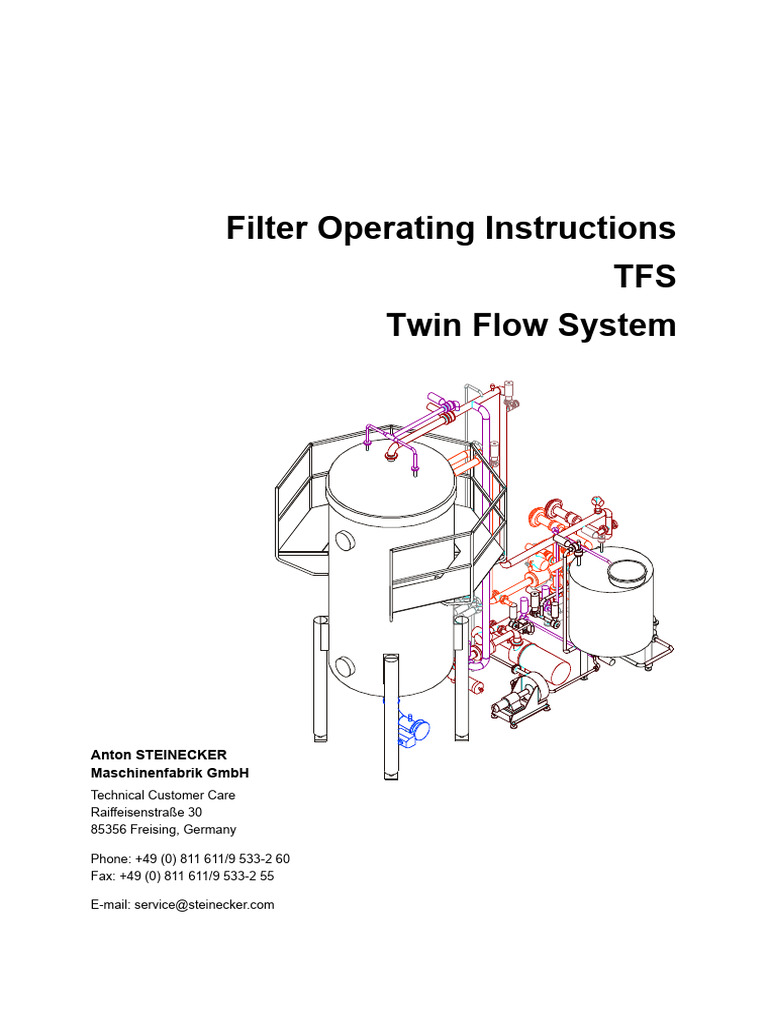 Steinecker - TFS Twin Filter System - IOM | Download Free PDF | Filtration | Sterilization ...