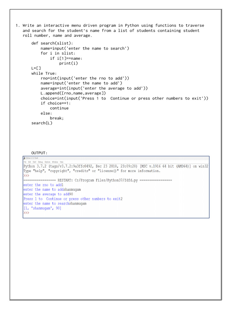 XII Practical File 2023-24 | PDF | Databases | Cursor (User Interface)