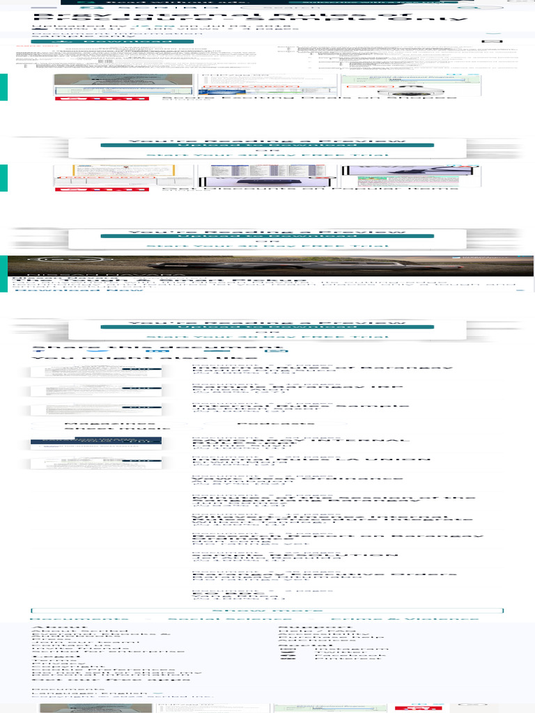 Brgy Internal Rules of Procedure - Sample Only | PDF | Quorum | Government
