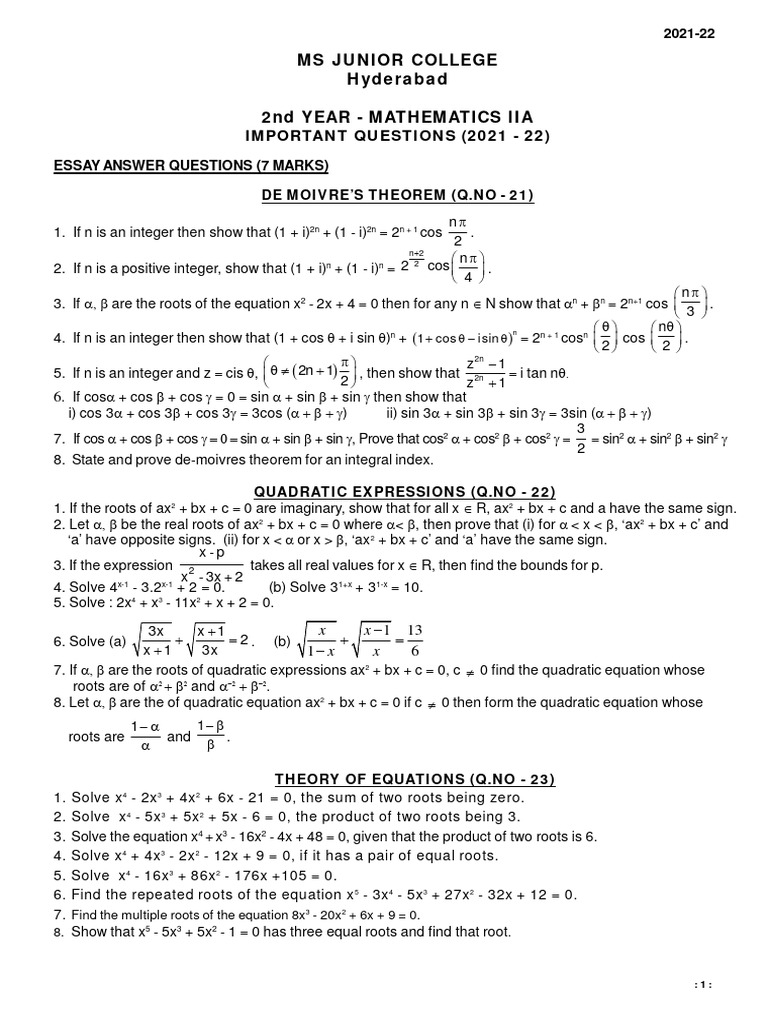 2A-2B Important List (2021-22) | PDF | Probability Distribution ...