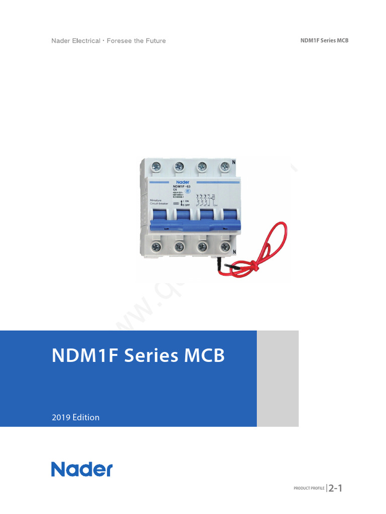 Catalog NDM1F Series MCB | PDF | Humidity | Materials Science