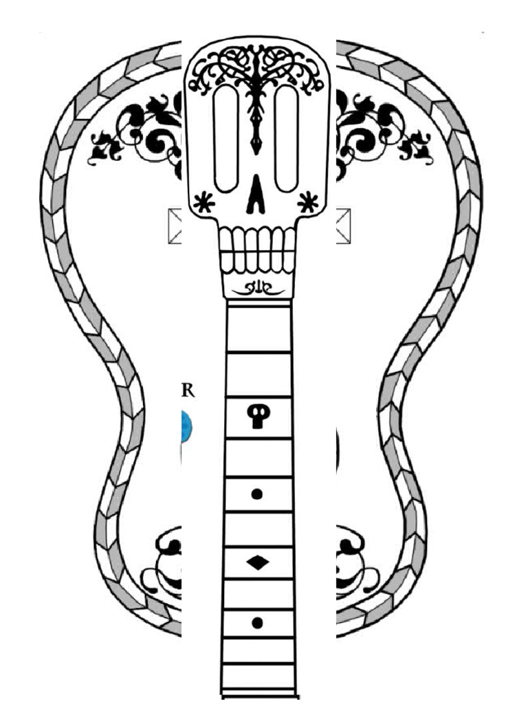 Guitarra de Coco para Imprimir | PDF