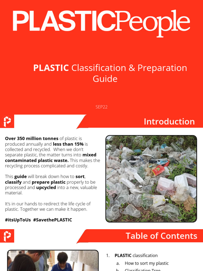 PLASTICPeople Classification and Preparation Guide SEP22 | PDF | Plastic | Recycling