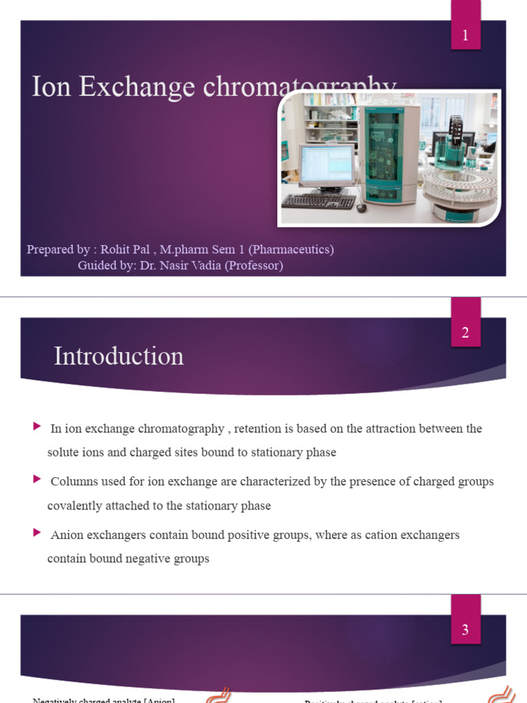 22 Ion Exchange Chromatography Latest | PDF | Chromatography | Ion