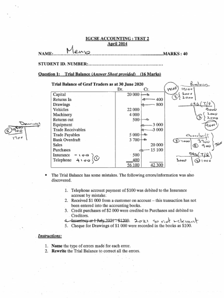 Test 2 Answers | PDF