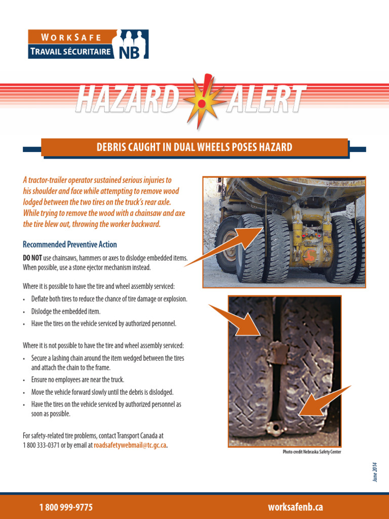 Ha - Debris Caught in Dual Wheels Poses Hazard 1 | PDF