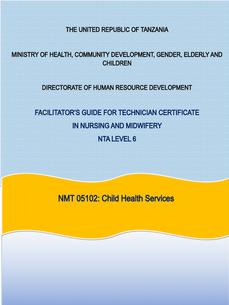 Nmt05102 - Child Health Mpya | PDF | Id | Behavioural Sciences