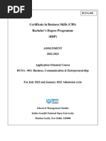 BCOS 185 Jan July 2025 | PDF | Entrepreneurship
