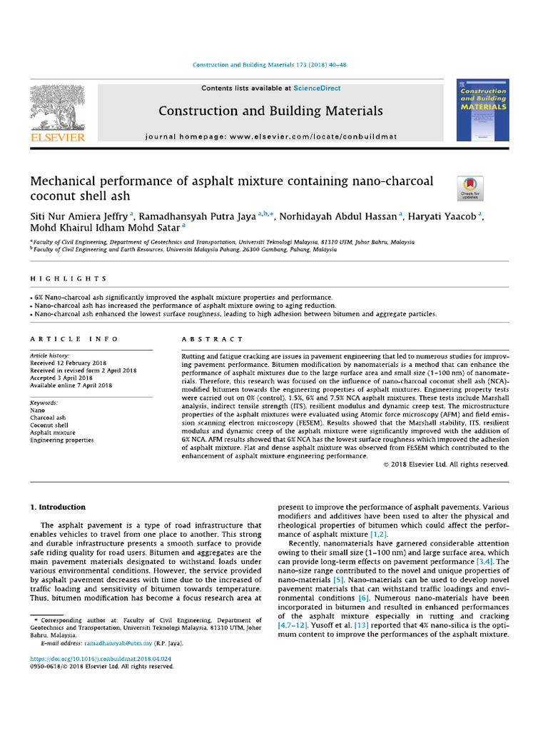 Coconut Shell Ash | PDF