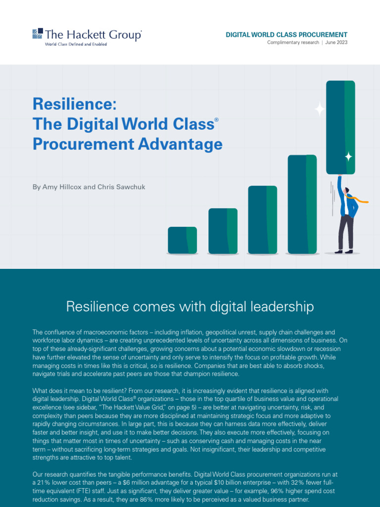 Hackett Digital World Class Procurement Paper 2306 | PDF | Procurement ... Hackett Digital World Class Procurement Paper 2306 | PDF | Procurement ...