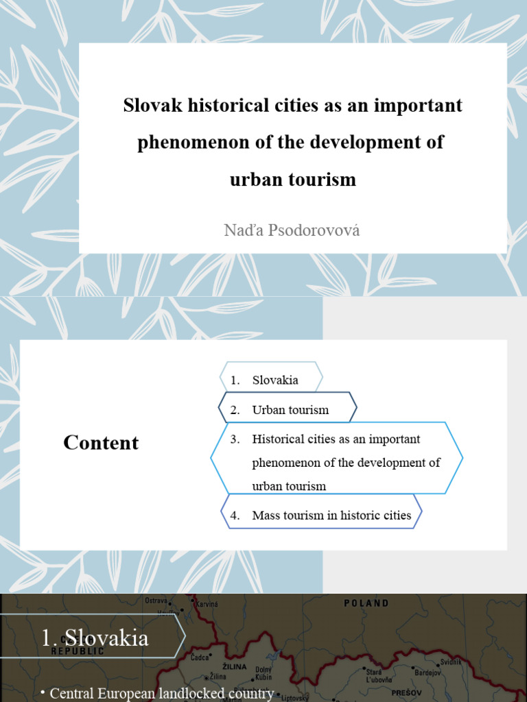 Slovak Historical Cities As An Important Phenomenon of The Development of Urban Tourism | PDF ...