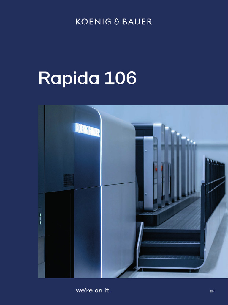 KB Rapida 106 en | Download Free PDF | Automation | Paper