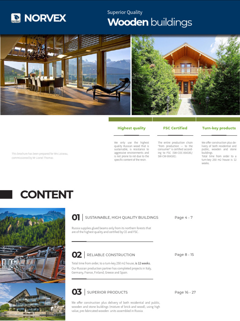 Brochure Wooden Chalets - Print | PDF | Wood | Lumber