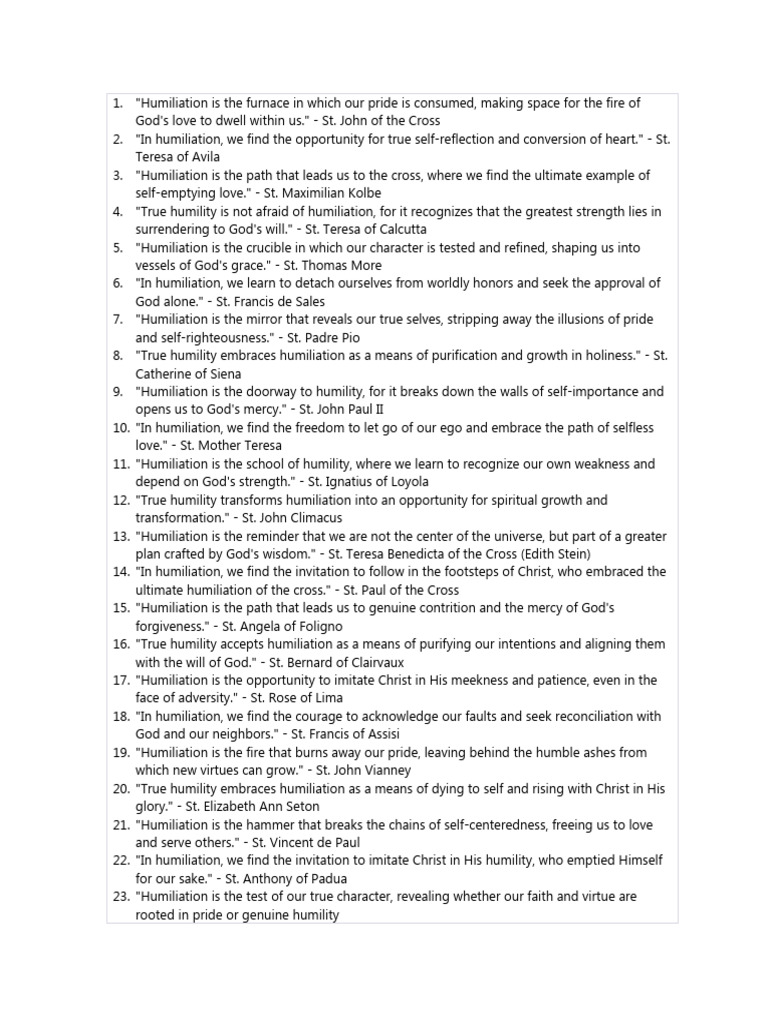 Humility Quotes | PDF | Humility | Virtue