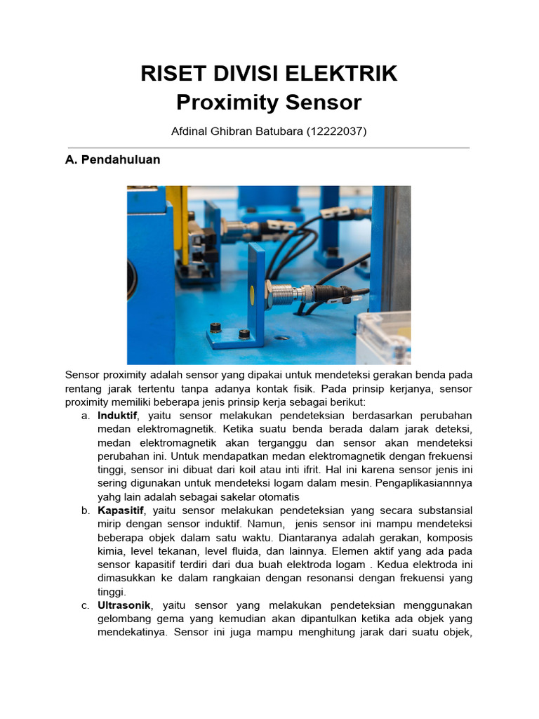 Sensor Proximity | PDF