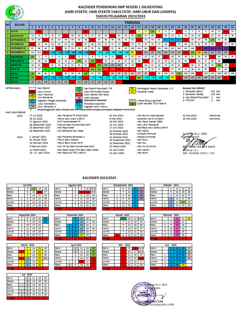 Kaldik 2023-2024 Baru - A4 | PDF